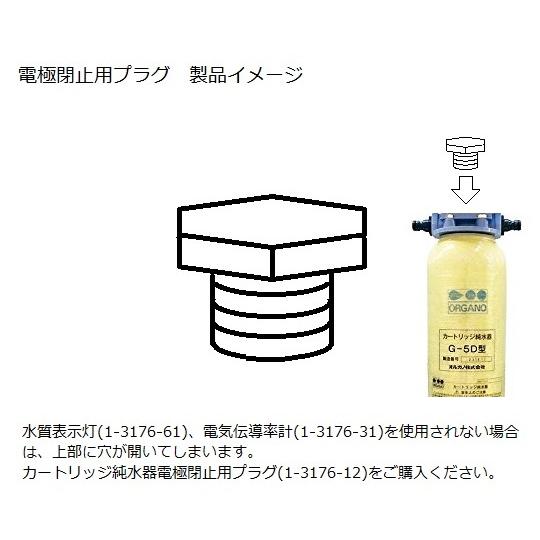 カートリッジ純水器電極閉止用プラグ オルガノ (1-3176-12) : A1 ショップ 休業日土日・祝日 - 通販 - Yahoo!ショッピング