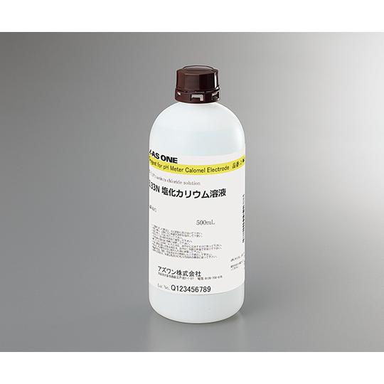 アズワン（asone） pH比較電極内部液 500×1本 KCL3.33 (2-966-11) : A1ショップ 土日・祝日・夏季・年末年始 ...