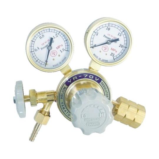 ヘリウム用圧力調整器 YR-70V ヤマト産業 YR-70V-22-13HG03 (61-2904-01) : A1 ショップ 休業日土日・祝日 - 通販 - Yahoo!ショッピング