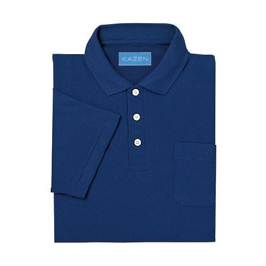 兼用ポロシャツ半袖 ネイビー LL KAZEN 232-28 LL (61-9859-44) : 61-9859-44 : A1 ショップ 休業日土日・祝日 - 通販 - Yahoo!ショッピング