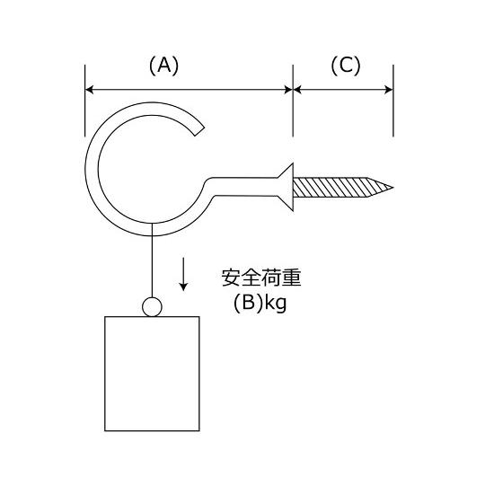 ステンレス 洋灯吊 20mm 6本入 和気産業 SH-044 (63-1502-26) : A1 ショップ 休業日土日・祝日 - 通販 - Yahoo!ショッピング