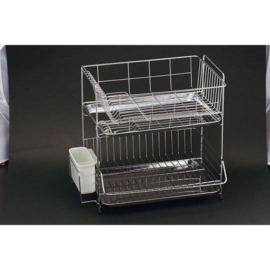 2段式水切りラック DP-1000 シンドー 88083 (63-1694-70) : A1ショップ 土日・祝日・夏季・年末年始休業 - 通販 - Yahoo!ショッピング