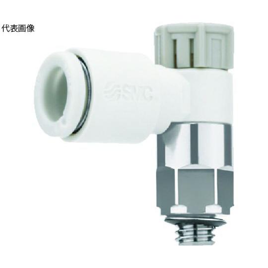 SMC プッシュロック式ワンタッチ管継手付スピードコントローラ ステンレス AS2201FG-02-08SA (63-2107-69 ...