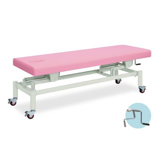 手動ハイローキャスタ 幅70×長さ190×高さ45〜83cm イエロー 高田ベッド TB-192 (63-2709-36) : A1 ショップ 休業日土日・祝日 - 通販 - Yahoo!ショッピング