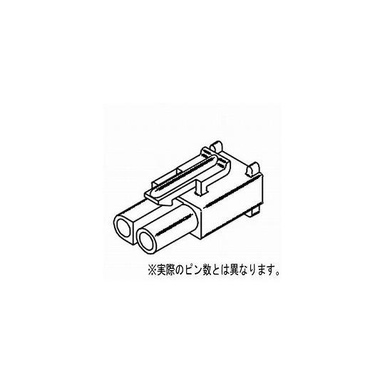 6.7mmピッチ 電線対電線用 リセプタクル 極数2 10個入 日本モレックス 3191-02R1*10 (63-3133-67) : A1 ...