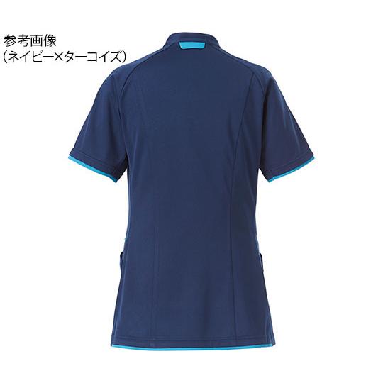 スクラブ ネイビー×ターコイズ S オンワード HS-8056 (63-4266-23) : A1 ショップ 休業日土日・祝日 - 通販 - Yahoo!ショッピング