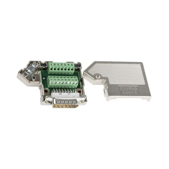 ねじ止め端子D-subコネクタ 15極 ライトアングル オス Phoenix Contact 2761606 (63-4733-91 ...