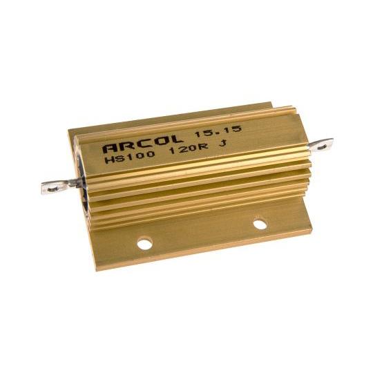 大電力用 メタルクラッド抵抗器 100W 120Ω ±5％ Arcol HS100 120R J (63-4746-60) : A1 ショップ ...