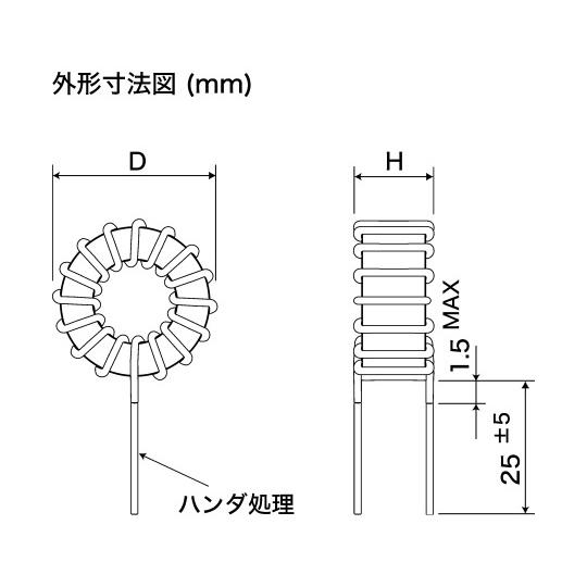 Tamura トロイダルインダクタ 310 μH 10A 35mΩ タムラ GLA-10-0310 (63-4802-35) : A1ショップ 土日・祝日・夏季・年末年始休業 - 通販 ...