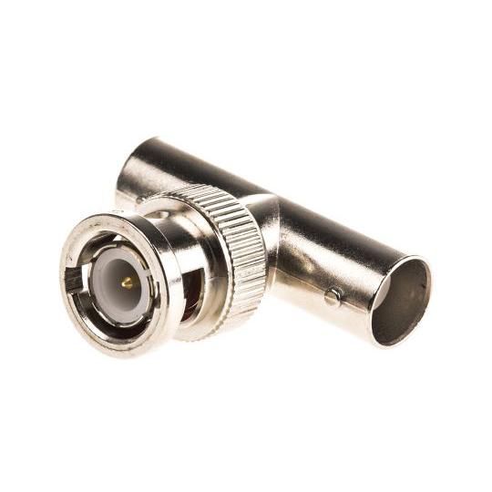 同軸 変換アダプタ T型分岐 BNC プラグ - BNC -ジャック -ジャック ニッケル : 63-4981-23 : A1 ショップ 休業日土日・祝日 - 通販 - Yahoo!ショッピング