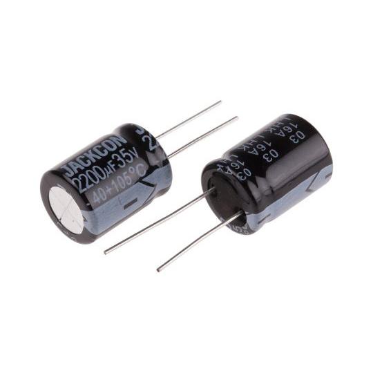 アルミ電解コンデンサ 2200μF 35V dc 1袋 5個入 RS Pro 711-1340 (63-4998-33) : A1ショップ ...