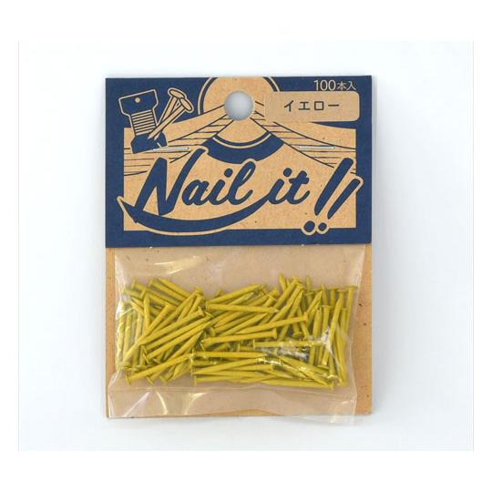 NAILIT釘#17×19 100本袋入 イエロー 若井産業 NF10015 (63-5649-57) : A1 ショップ 休業日土日・祝日 - 通販 - Yahoo!ショッピング