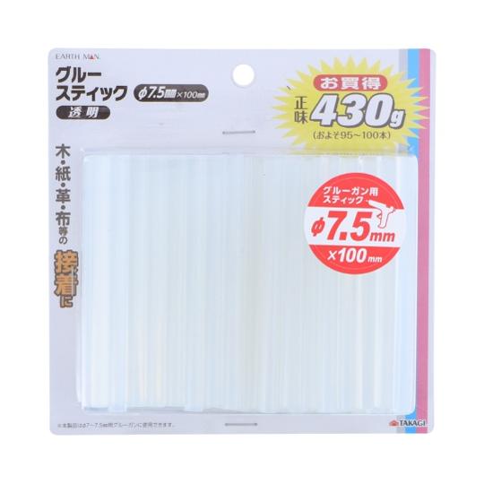 高儀 EM グルースティック7.5φ 透明 正味430g 1162393 (63-7088-17) : A1 ショップ 休業日土日・祝日 - 通販 - Yahoo!ショッピング