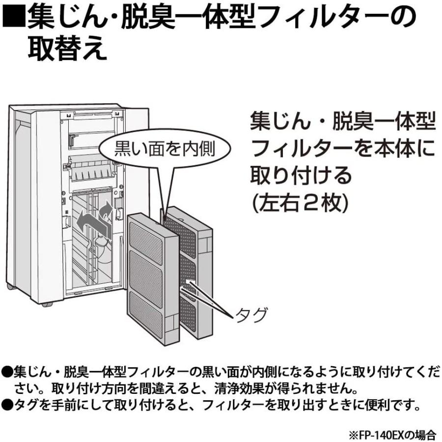 FU-M1400-W交換用集じん・脱臭一体型フィルター 2個入り シャープ FZ-14EXSF (64-2322-14) : A1 ショップ 休業日土日・祝日 - 通販 - Yahoo!ショッピング