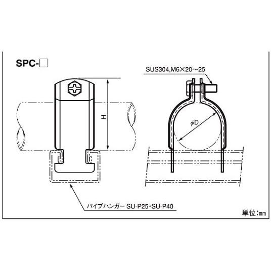ステンレス ハンガーサドル 20個入 南電機 SPC- 36 SUS (64-3205-92) : 64-3205-92 : A1 ショップ 休業日土日・祝日 - 通販 - Yahoo!ショッピング