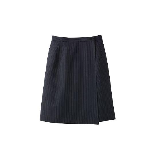 ラップキュロット ストライプ ネイビー 7G FACEスーツ FC3001L-8 (64-4104-65) : A1ショップ 土日・祝日・夏季 ...