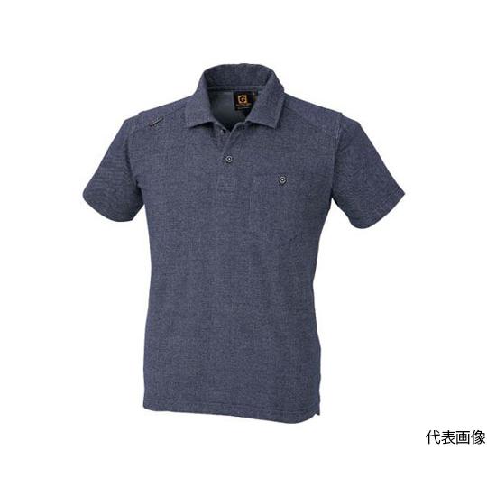 デニムフィール半袖ポロ インディゴ 3Lサイズ CO-COS G-9127-31-3L (64-4478-61) : A1 ショップ 休業日土日・祝日 - 通販 - Yahoo!ショッピング