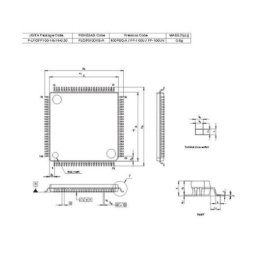 マイコンIC RL78/L1C 16BIT 96KB FLASH 100QFP : A1ショップ 土日・祝日・夏季・年末年始休業 - 通販 ...