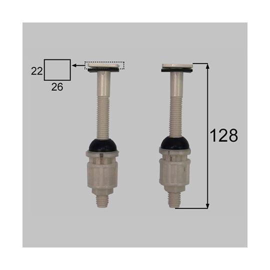 便座用取付ボルト 2個 LIXIL INAX EA472CC-1 (64-7858-80) : A1 ショップ 休業日土日・祝日 - 通販 - Yahoo!ショッピング