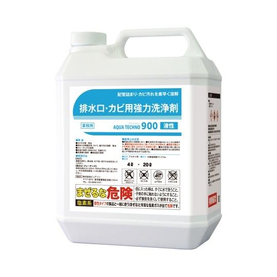 排水口・カビ用強力洗浄剤 アクアテクノ900 4L 1本 ピュアソン 2915N000 (64-8292-67) : 64-8292-67 : A1 ショップ 休業日土日・祝日 - 通販 ...