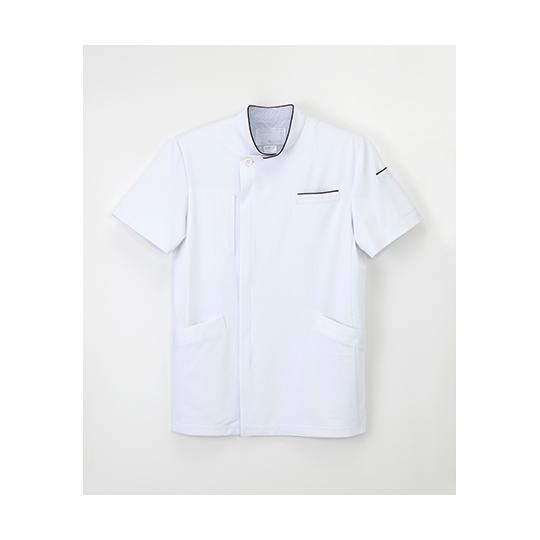 アツロウタヤマ メンズジャケット ホワイト M ATSURO TAYAMA ナガイレーベン ATX-1027 (64-8855-16) : 64-8855-16 : A1 ショップ 休業日土日 ...