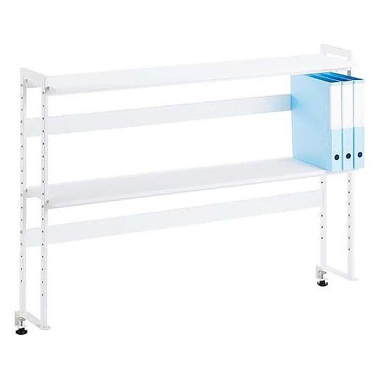 デスク周りデスクラック2段W1200スノーホワイト 林製作所 13-004MH-7 (65-0394-05) : A1 ショップ 休業日土日・祝日 - 通販 - Yahoo!ショッピング