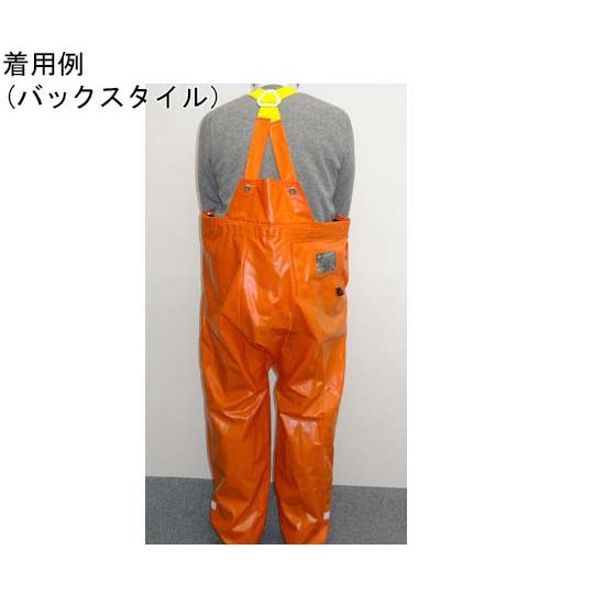 合羽+膨脹式救命胴衣 橙 日本救命器具 ズボン内層n型 (65-1699-22) : A1 ショップ 休業日土日・祝日 - 通販 - Yahoo!ショッピング