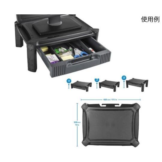 パソコンモニター台 高さ調整可能 引き出し付き 横435mm x 縦330mm StarTech.com MONSTADJD (65-1902 ...