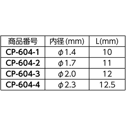 ツマミ付グラフトチューブ Φ2.0mm L：12mm 1000個入 タキゲン CP-604-3 (65-2494-64) : A1ショップ 土日・祝日・夏季・年末年始休業 - 通販 ...