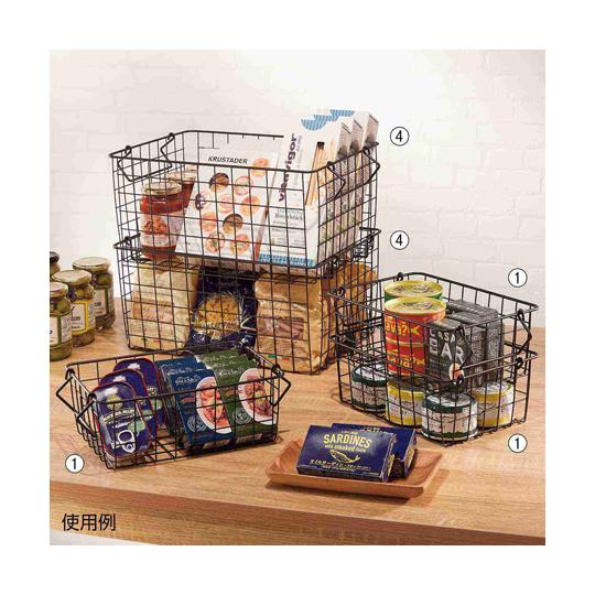 スタッキングワイヤーバスケット ホワイト W26×D18×H10cm 61-778-41-1 (65-8867-62) : A1ショップ 土日・祝日・夏季・年末年始休業 - 通販 ...