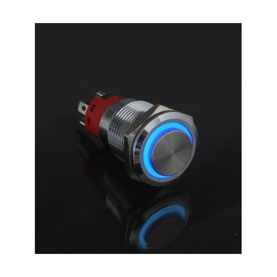 LED付オルタネイト型プッシュスイッチ 青 GB GB-PSLED-A12V-BL (67-0370-57) : A1 ショップ 休業日土日・祝日 - 通販 - Yahoo!ショッピング