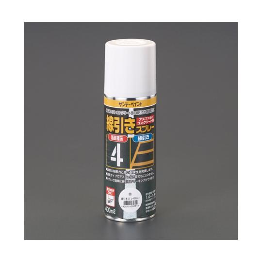 400ml 線引きスプレー アスファルト用/白 EA942EH-101A (67-4717-08) : A1ショップ 土日・祝日・夏季・年末年始休業 - 通販 - Yahoo!ショッピング