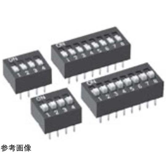 オムロン（OMRON） スライドディップスイッチ 凸タイプ 極数：4 FA・制御機器 A6E-4104-N (67-8028-38) : A1 ...