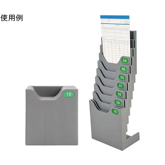 立てれるタイムカードラック 最大10名用 トライメイト TR-TKR001 (69-8381-12) : A1 ショップ 休業日土日・祝日 - 通販 - Yahoo!ショッピング