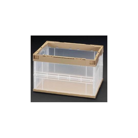 エスコ 530x366x320mm/50L 折畳コンテナ ベージュ EA506AH-18 (78-0190-05) : A1ショップ 土日・祝日・夏季・年末年始休業 - 通販 - Yahoo ...