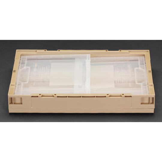 エスコ 530x366x320mm/50L 折畳コンテナ ベージュ EA506AH-18 (78-0190-05) : A1ショップ 土日・祝日・夏季・年末年始休業 - 通販 - Yahoo ...
