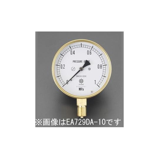 エスコ G 3/8"/100mm/ 0-0.6MPa 圧力計 EA729DB-6 (78-0517-89) : A1 ショップ 休業日土日・祝日 - 通販 - Yahoo!ショッピング