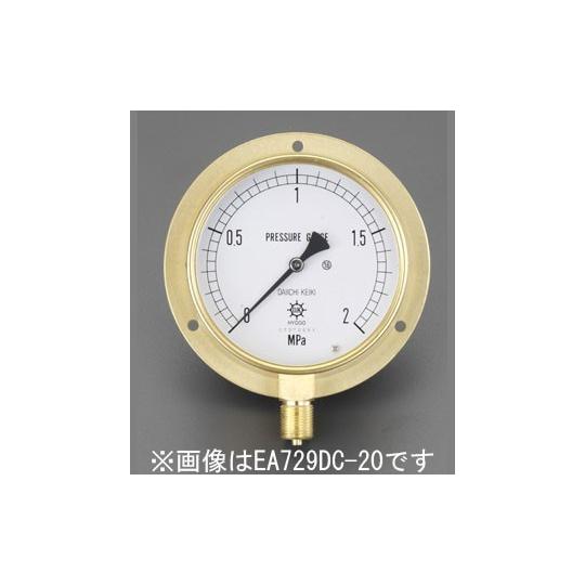 エスコ G 3/8"/100mm/ 0-0.6MPa つば付圧力計 EA729DD-6 (78-0518-05) : A1ショップ 土日・祝日・夏季・年末年始休業 - 通販 - Yahoo ...