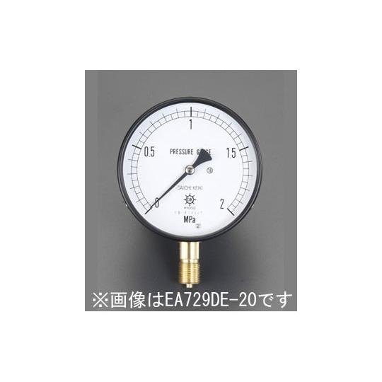 エスコ 圧力計 G3/8"/100mm/0-25MPa EA729DF-250 (78-0518-25) :78-0518-25:A1 ショップ 休業日土日・祝日 - 通販 - Yahoo ...