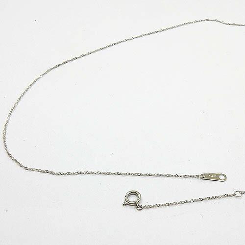 スクリューチェーン 4日前後可能プラチナ850(Pt850) ネックレス（幅0.6mm 長さ45cm）プレート3ミリ ゆうパケット発送は送料無料です。 : アーアゼロワンジュエリー - 通販 ...