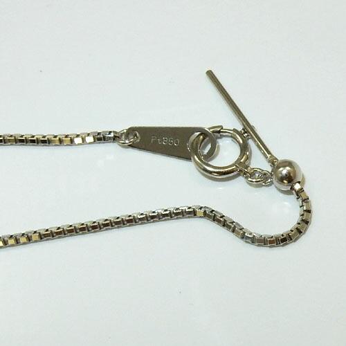ピンスライド 50センチ プラチナ850（PT850）ベネチアン1ミリ ネックレス(幅1mm・長さ50cm/長さ調整可能）送料無料 : アーアゼロワンジュエリー - 通販 - Yahoo!ショッピング