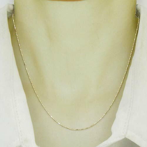 長さ60センチ スライドピン スモールアンド ロング カットボールチェーン ネックレスK18PG/K18G/K18WG(幅0.8ミリ/長さ調節可能) :4099460:アーアゼロワンジュエリー ...