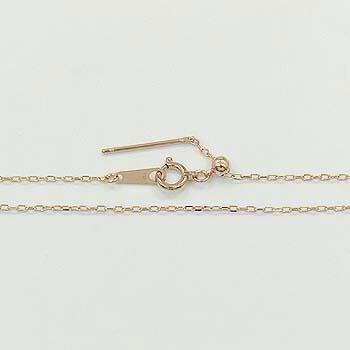 長さ45センチ スライドピン 小豆チェーン ネックレス（幅0.95mm・長さ45cm）長さ調整・抜き差し可能・引き輪プレート付 K18PG/K18G/K18WG : アーアゼロワンジュエリー ...