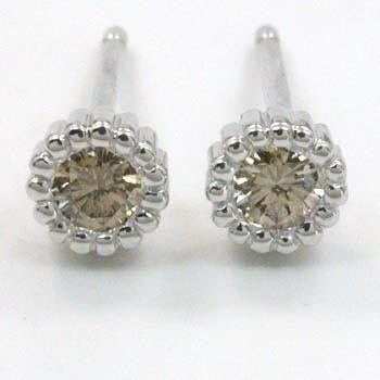 ライトブラウンダイヤピアス(SI1)（太さ0.9mmx長さ10mm芯・シリコンキャッチ付）K18PG/K18G/K18WG/K18YG : アーアゼロワンジュエリー - 通販 - Yahoo ...