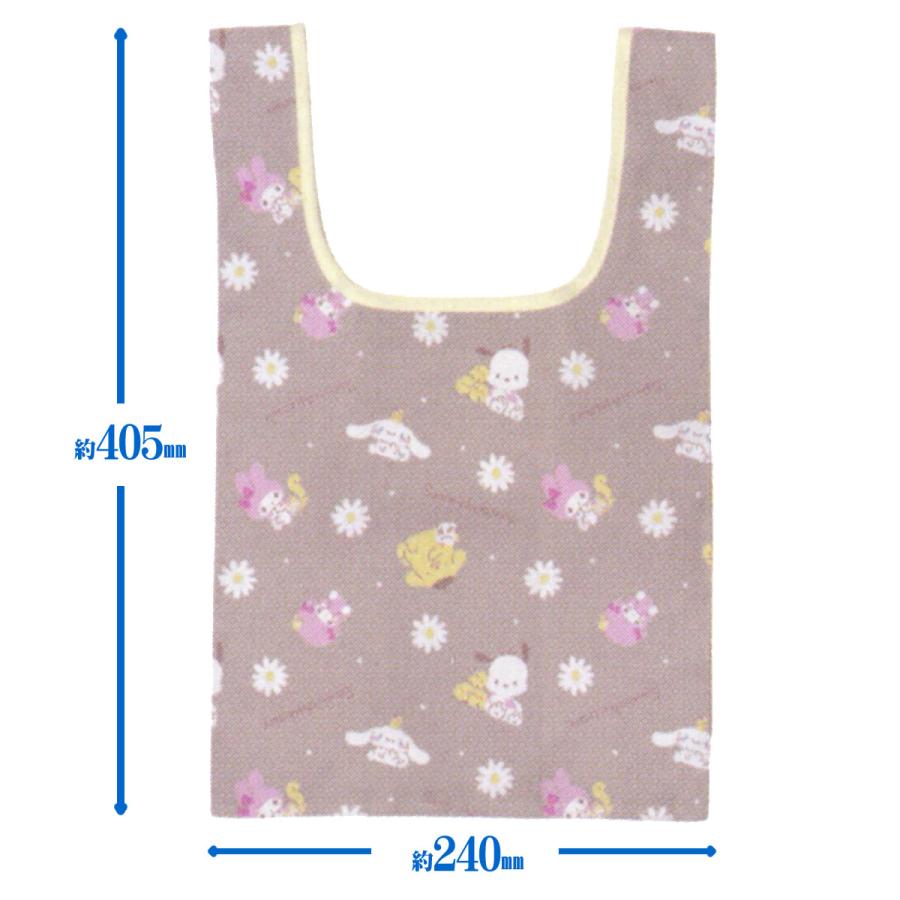 sanrio サンリオキャラクターズ ポケット付きプチエコバッグ ブラウン CPPE1-SAC-BR : A&A SHOP キャラクター館 - 通販 - Yahoo!ショッピング