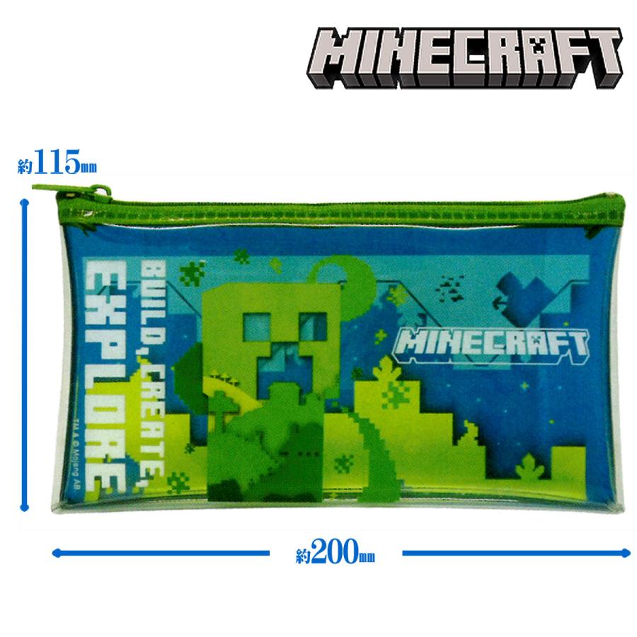 Minecraft ビニールフラットポーチ グリーン MCT-PVF-GN マイクラ : A&A SHOP キャラクター館 - 通販 - Yahoo!ショッピング