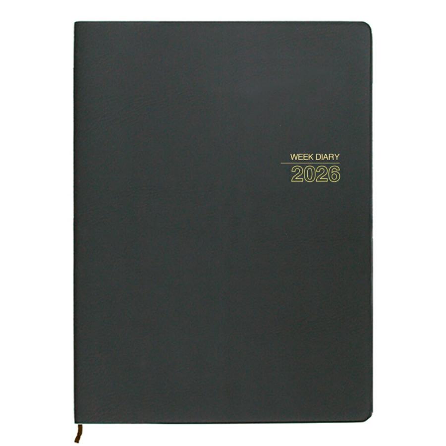 コレクト ウィークダイアリー A4 D-442 ブラック 見開き1週間バーチカルタイプ 週間 バーチカル 2026年 スケジュール帳 ダイアリー : A&A SHOP キャラクター館 - 通販 ...