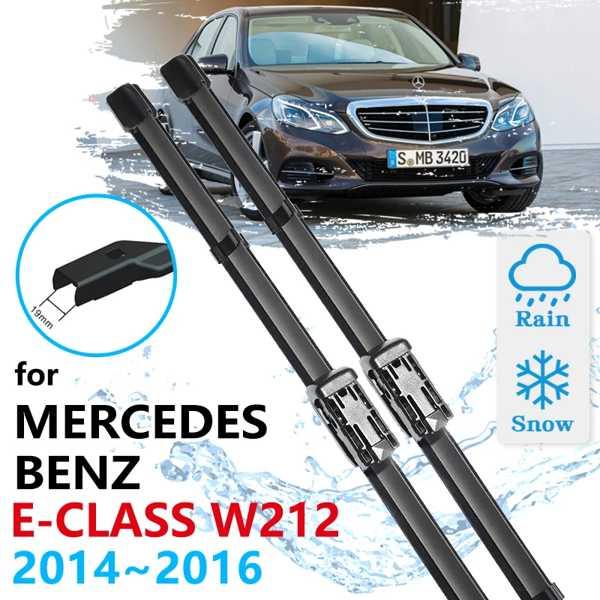 車のフロントワイパーブレード用メルセデスベンツeクラスW212 2014 2015 2016 E250 E300 E350 E400 E550 E63クリーニングフロントガラスフロントガラス ...