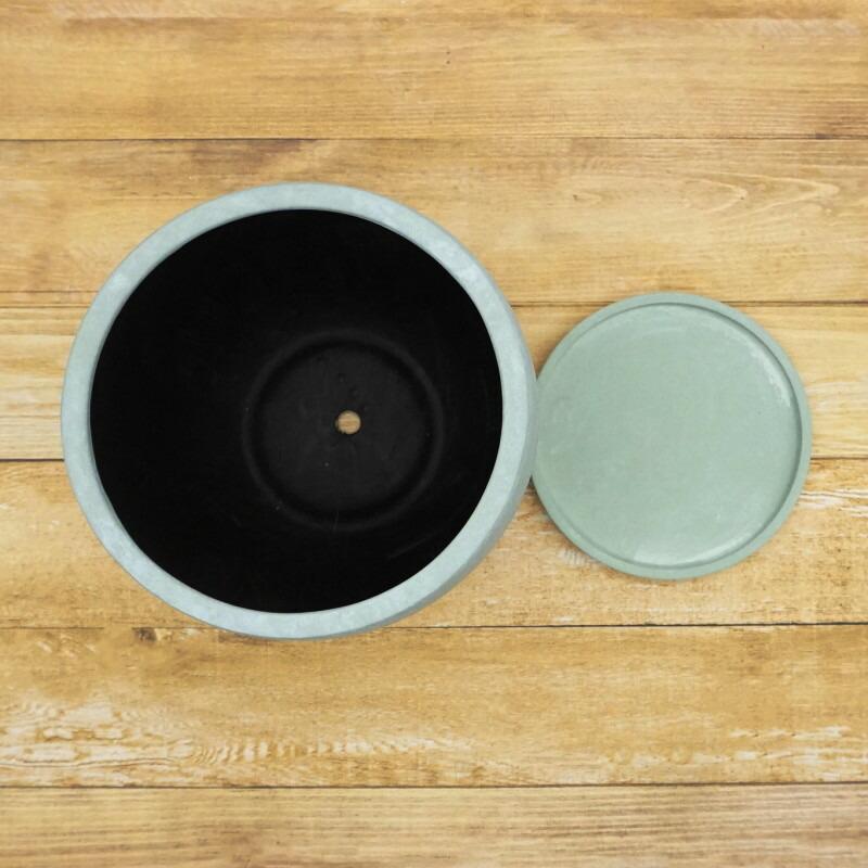 植木鉢 おしゃれ 陶器鉢 アイルエッグL 27cm 9号 穴あり 受け皿あり プランター 陶器 鉢 室内 屋外 鉢植え 観葉植物 塊根植物 ...