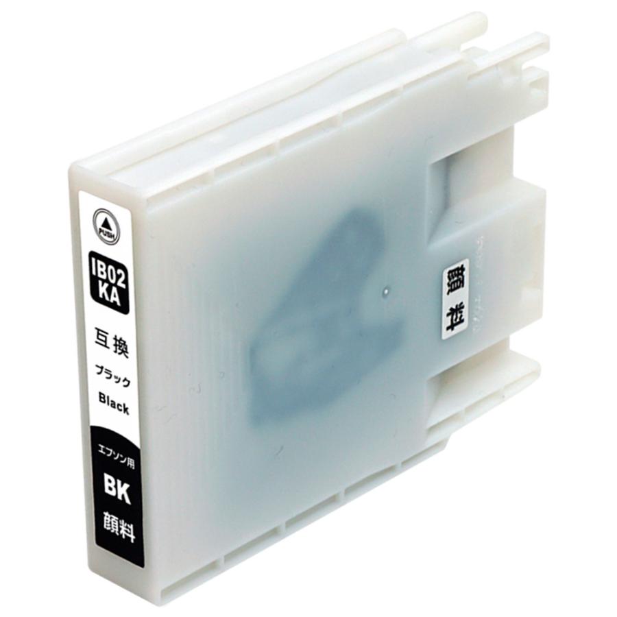 エプソン IB02 (顔料KA/ブラック) 1本 エプソン用 互換 インクカートリッジ IB02KA PX-M7110F PX-M7110FP PX-S7110 PX-S7110P 残量表示 ...